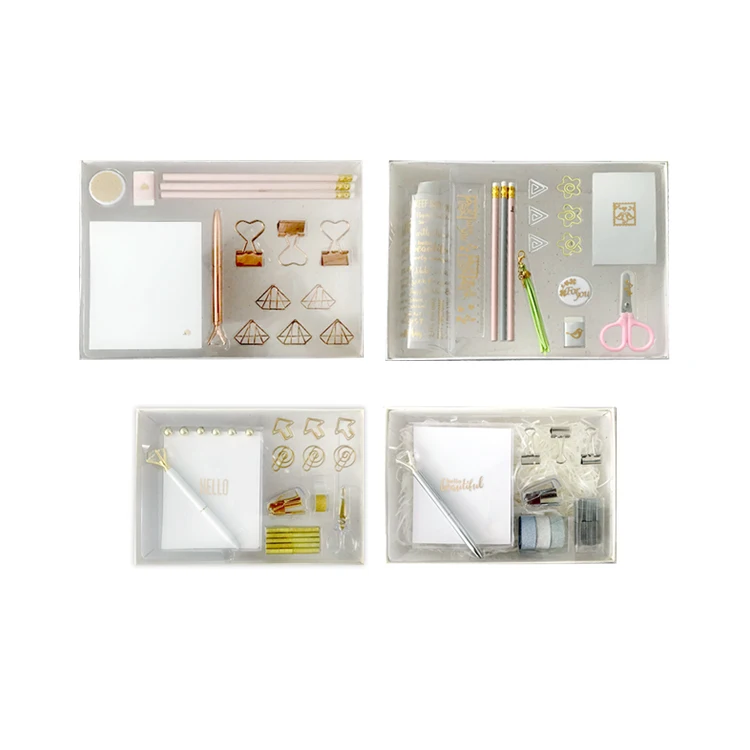 Gason 2019 Silver Stationery Gift Kit School Office Supplies Stationery ...