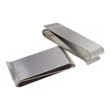 Custom Spring Steel Double U Belt Clips For Belt Magnet Bright Nickel ...