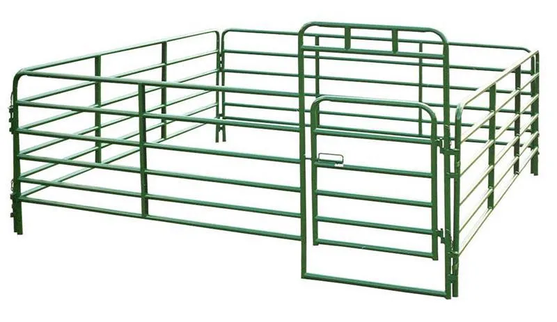 6 Bar Cattle Rail 1.8m High Locking Pins 16 Foot Wire Cattle Panels ...