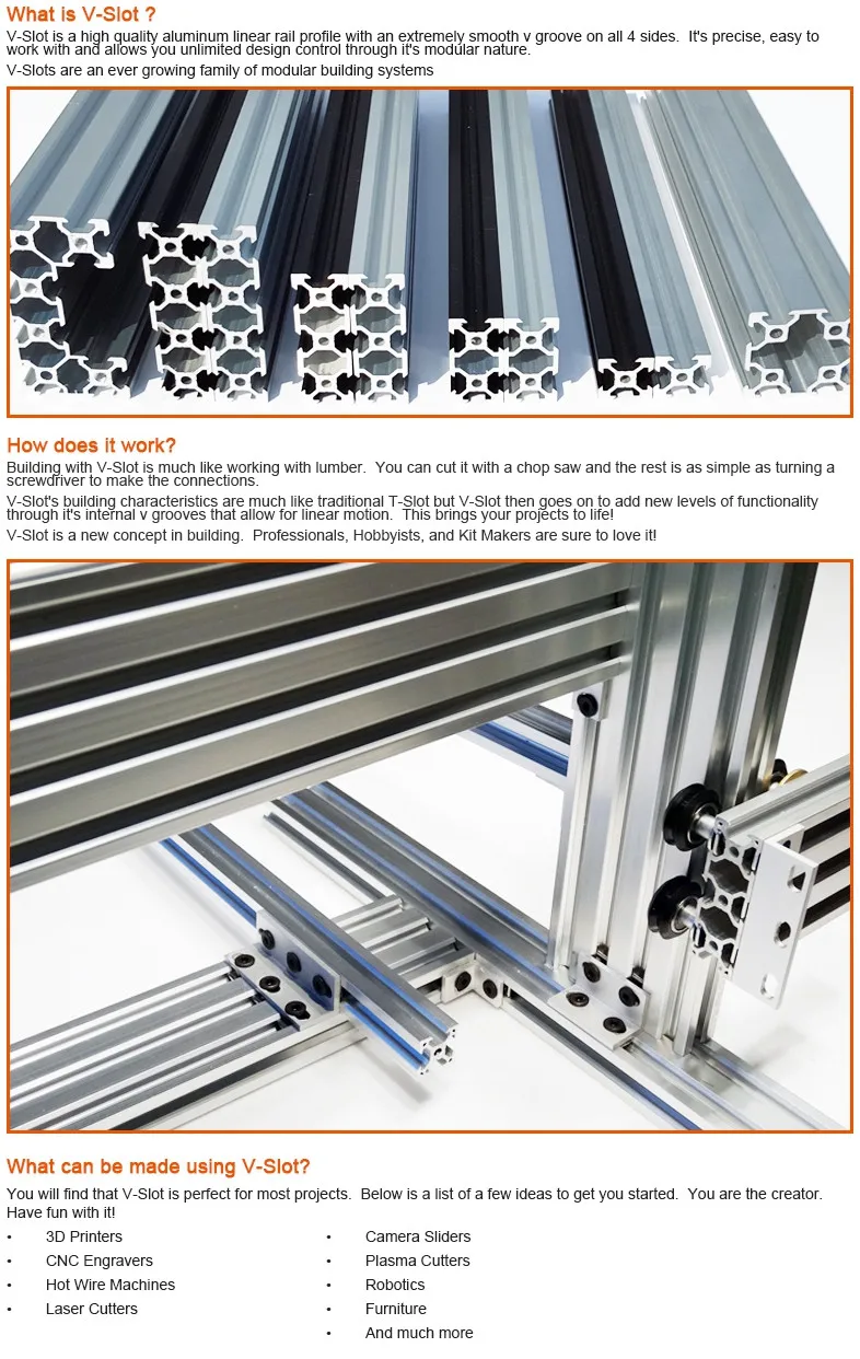 V-slot Aluminum Extrusion Profile Groove V Wheels - Buy Aluminum ...