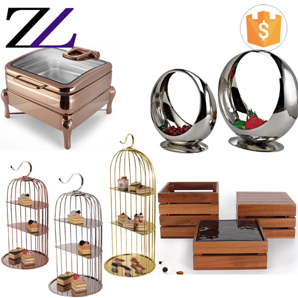 Zhuolin Hotel Buffet Elevations - Durable Wood Carved Riser