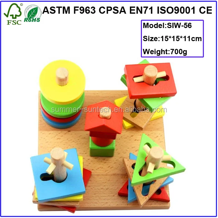 Kids Weight Concept Learning Balance Scale Wooden Baby Educational Toys ...