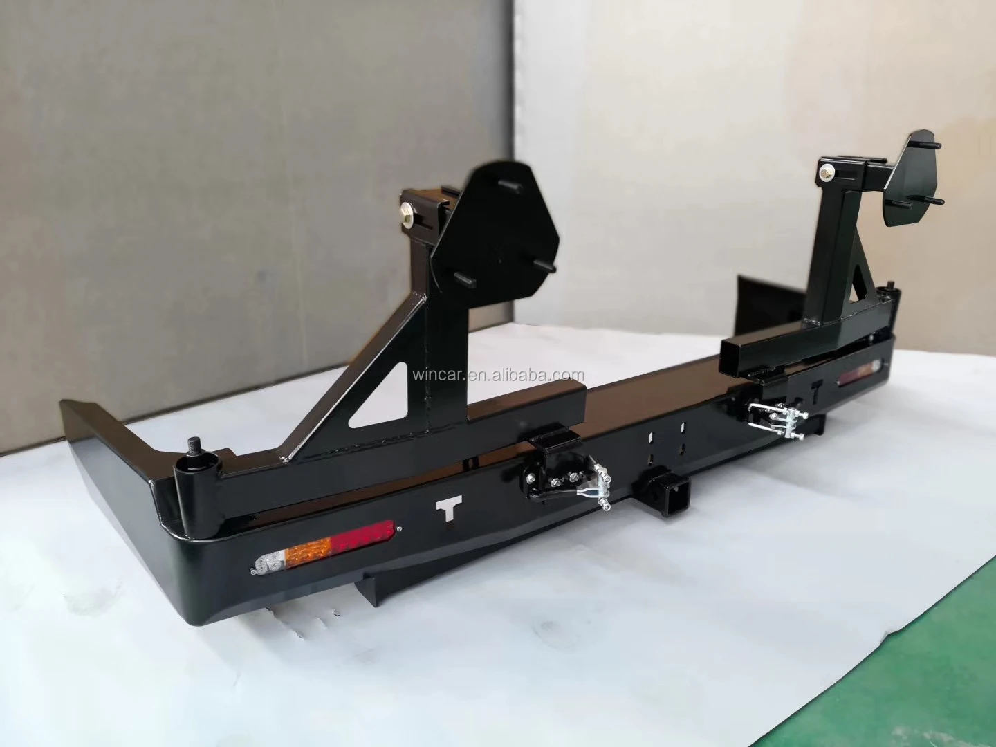 Off Road Twin Wheel Holders Truck 4x4 Rear Bumper For Lc76 79 80 90 95 ...