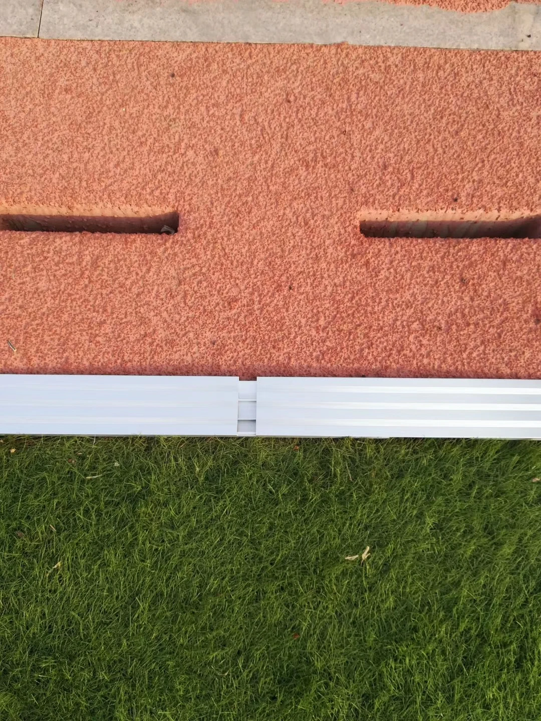 Free Sample Alloy Metal Silver Edging Closing Strip Used For Artificial ...