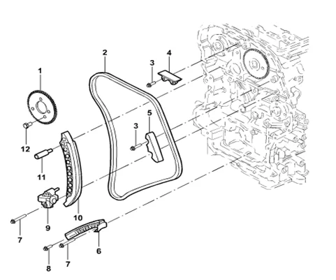 1704089福特transit V348 2.2l Bk3q 6268 Aa正品正时链条 - Buy 正时链条总成，transit V348 ...