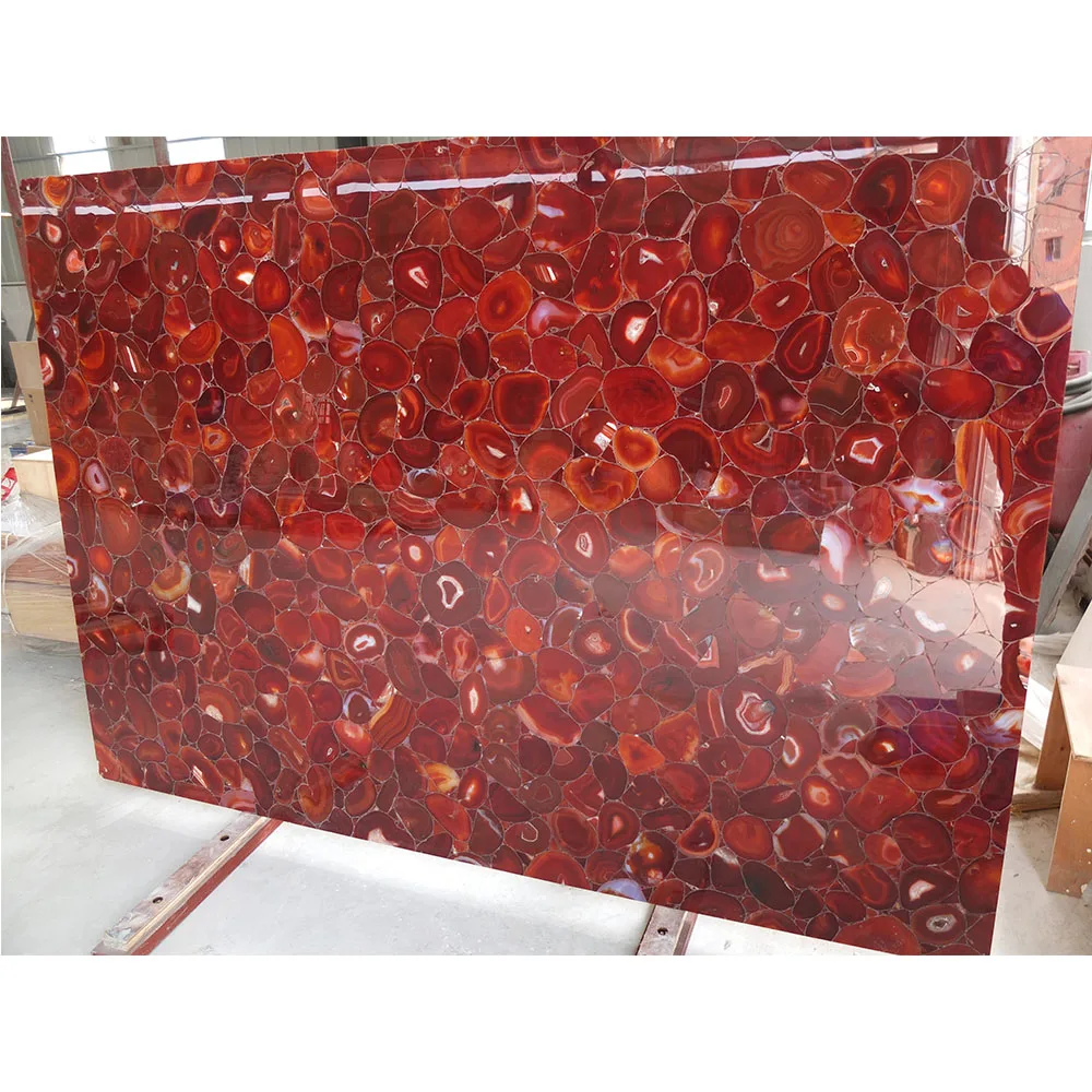 Natural Semiprecious Stone Slabs,Red Granite Stone Slab - Buy Red Stone ...