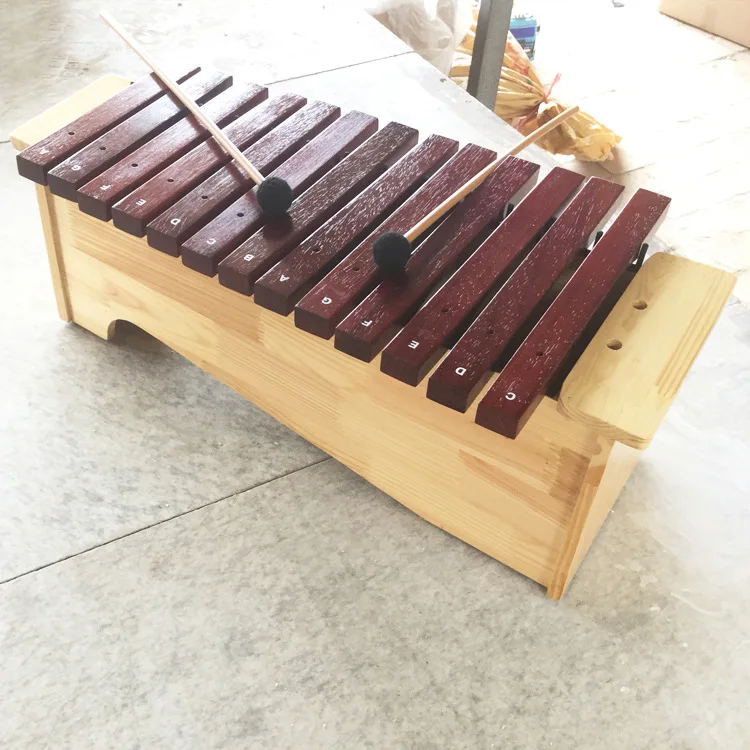 13 Tone Red Wood Box Body Modified Tone Xylophone - Buy Xylophone ...
