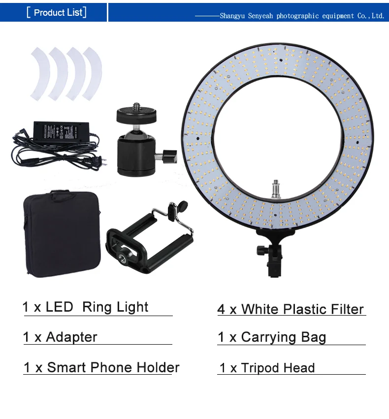 2700k-5500k Color Temperature 80w Dimable 18" Led Photographic Circle ...