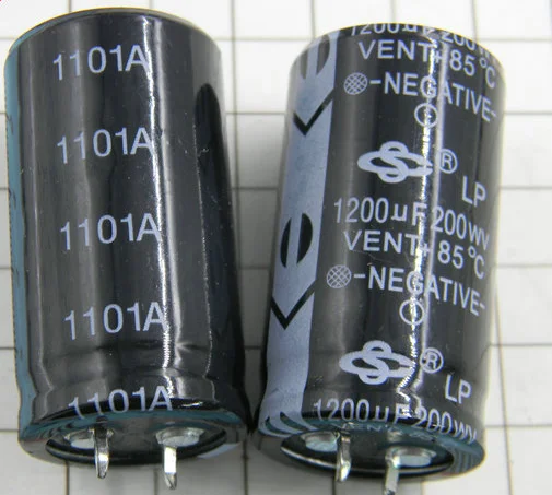 Capacitor 1200uf 200v Saving Energy Aluminum Electrolytic Capacitors ...