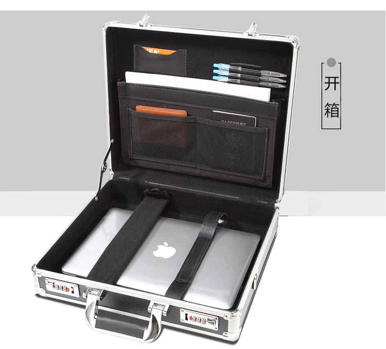 Aluminium Laptop Briefcase - Durable 15.6 17.3 Inch Case