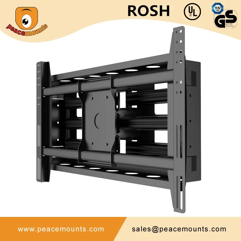 Full Motion In Wall Recessed Tv Mount Hidden Inside Wall For 37 To 63 ...