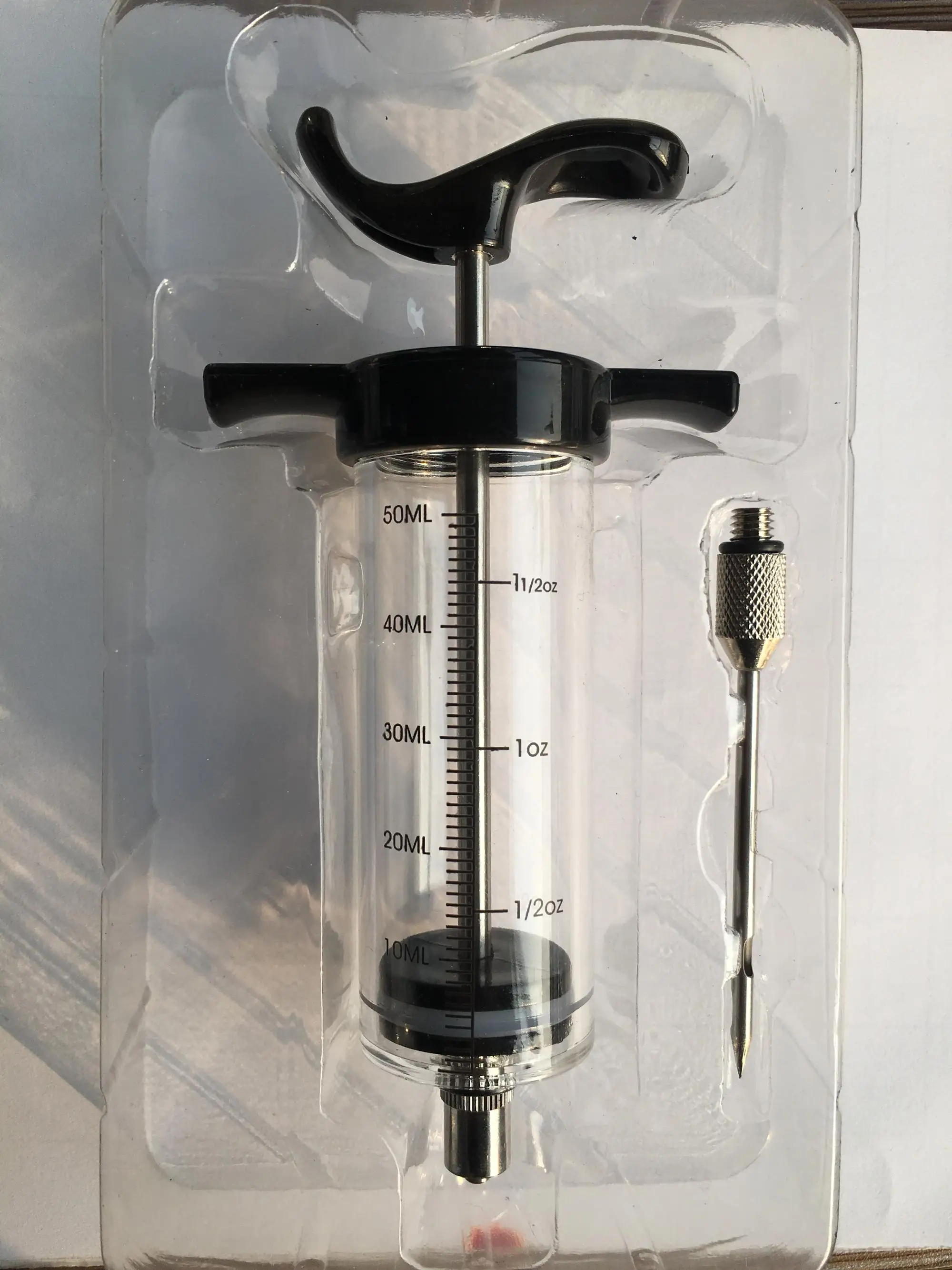 1oz Meat Marinade Injector Syringe,Poultry Food Chicken Turkey Injector ...