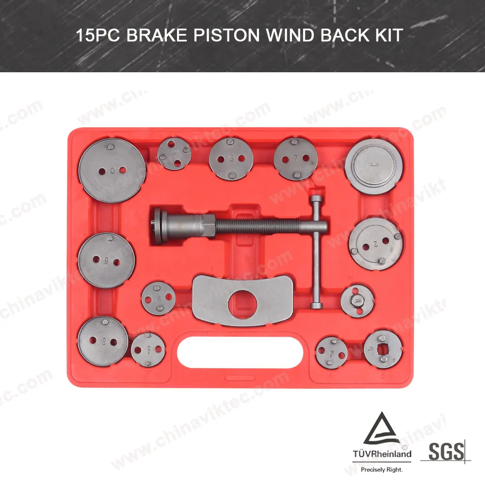 15pc Under Car Tools Brake Caliper Piston Wind Back Tool Kit Set ...