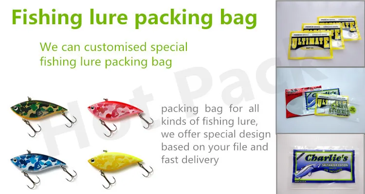 Fishing Bait Bag Custom Soft Plastic Fish Lure Baits Packaging Bag With ...