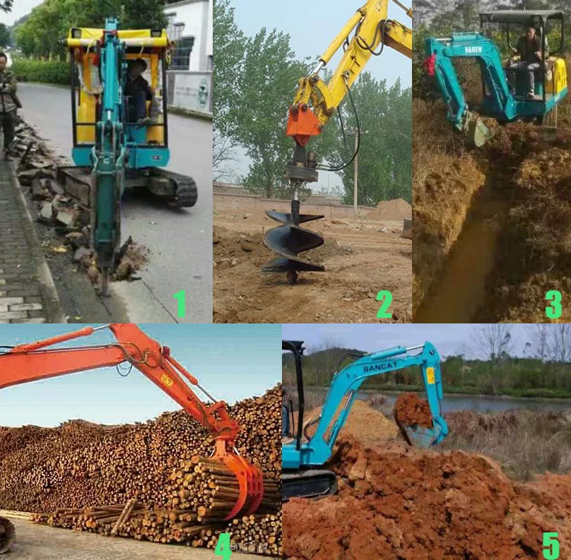 Mini Post Hole Digger Mini Nante Digger Mini Bagger - Buy Mini Bagger ...