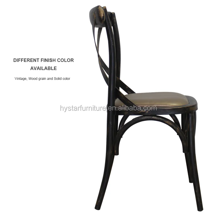 Wholesale Hotel Aluminium Vintage French-style Cross Back Chair ...