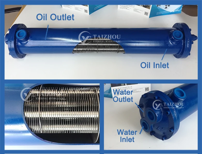 Counterflow Tubular Oil Cooler Hydraulic Shell And Tube Heat Exchanger ...