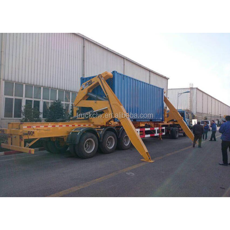 20ft And 40ft Port Use Container Self Loading Container Trailer Side ...