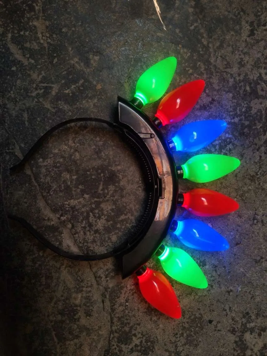 Led Light Up Bulb Headband,Bulb Mohawk,Led Hat Mohawk Hat Flashing ...