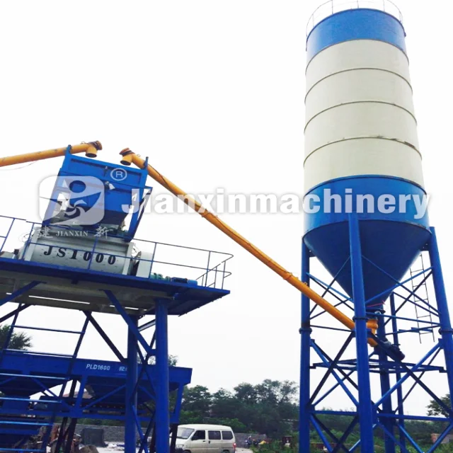 Electric Control Cabinet System 50m3 Cement Concrete Batching Plant In ...