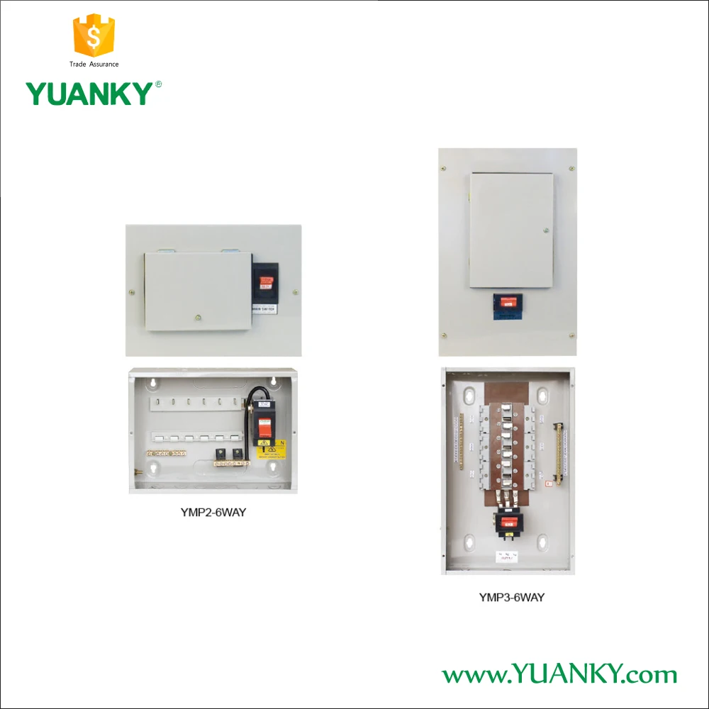 Panel Board 4 Way Mcb Distribution Box With Main Switch Electrical ...