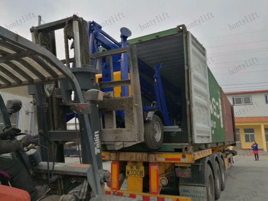 Tree Trimming Man Lift Articulating Arm Aerial Work Platform Bucket ...