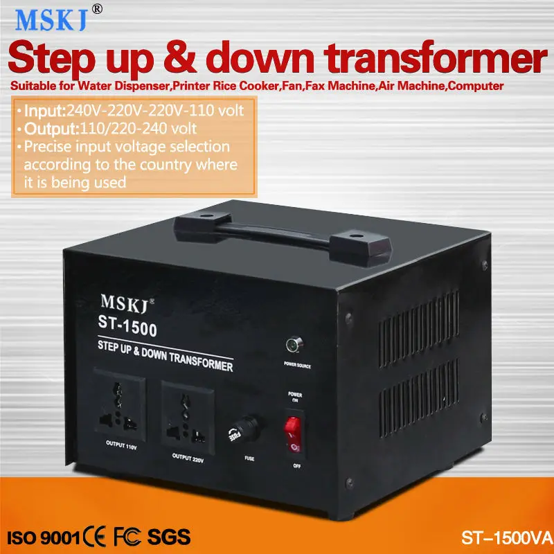 St Types 1500w Converter,Home Use Step Up And Down Transformer 110v To ...