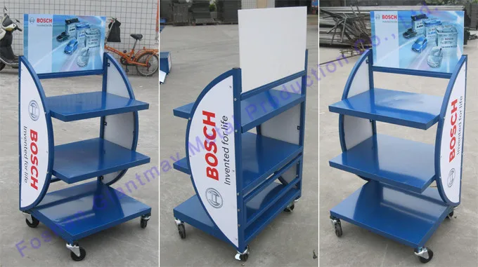 High Quality 3 Tiers Metal Heavy Duty Car Battery Storage Display Rack ...