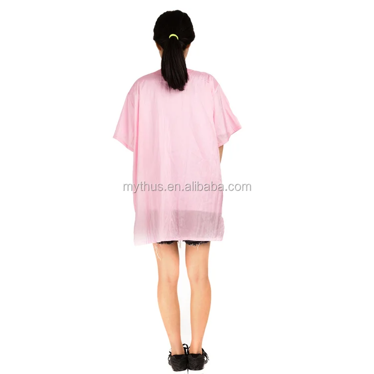 Pink Polyester Material Beauty Salon Work Smock Uniforms Waterproof ...