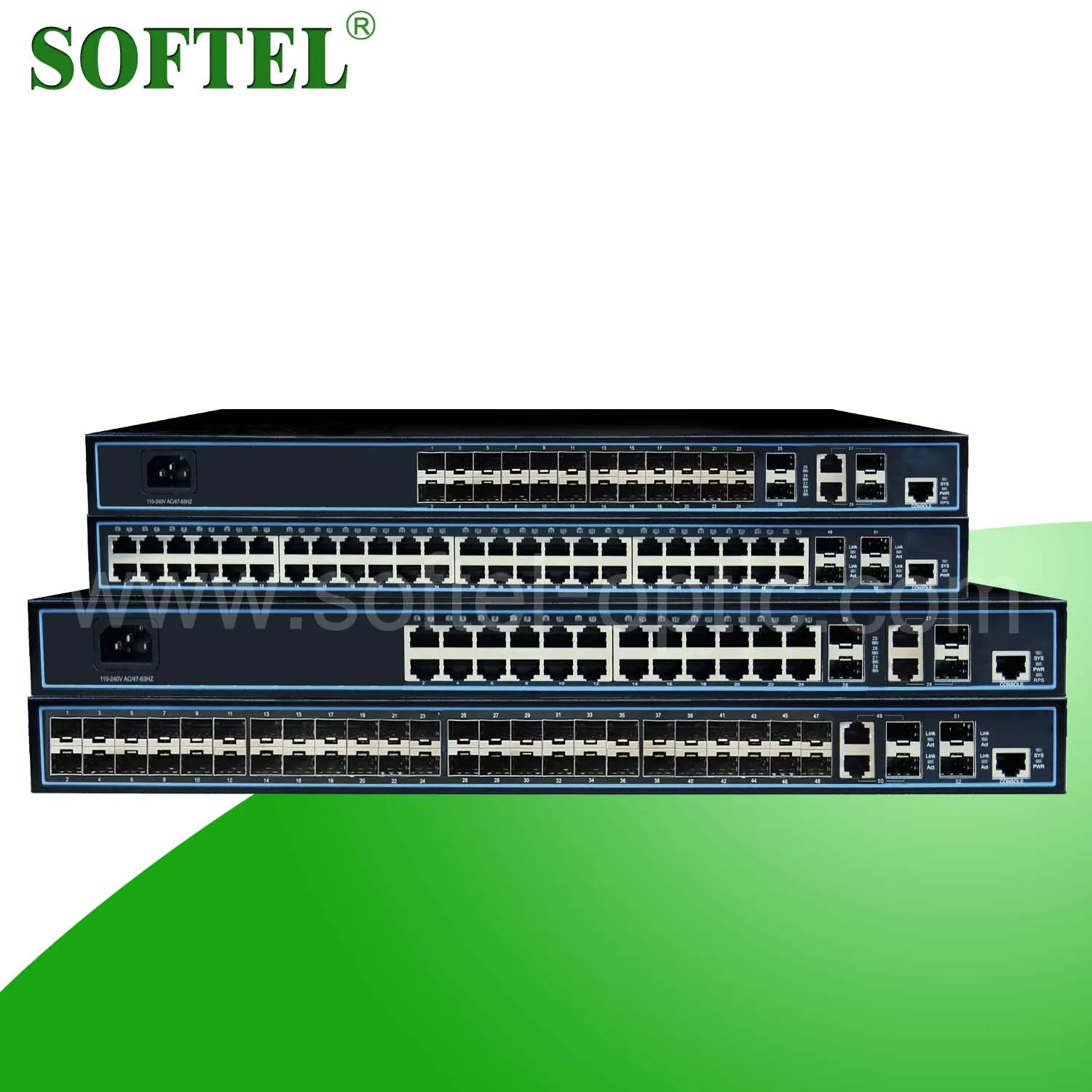 Gigabit Security 48 Port Routing Optical Fiber Ethernet Switch - Buy ...