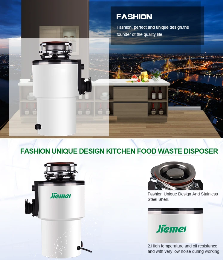 Kitchen Waste Processor Shredder Kitchen Food Waste Disposal Machine ...