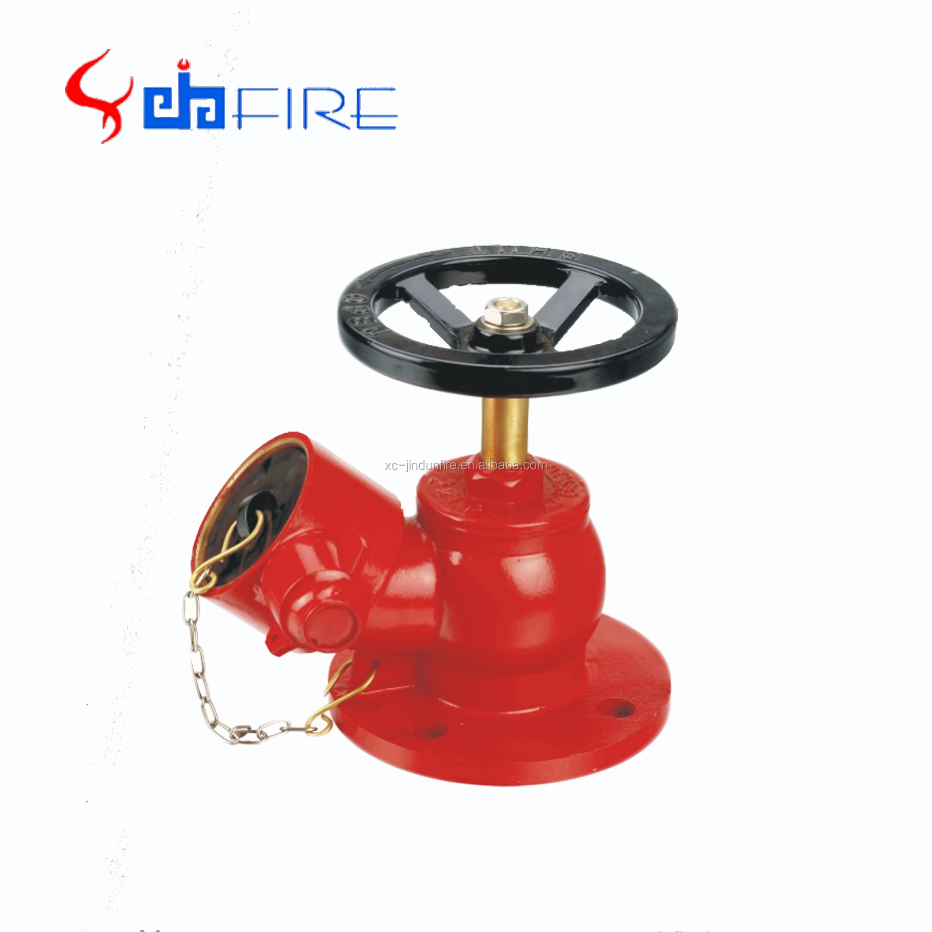 50&65mm Flange Inlet Oblique Fire Hydrant Landing Valve - Buy Landing ...