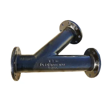 Flange Branch Connector 45 Degree Y Branch Pipe Fitting Lateral Tee ...