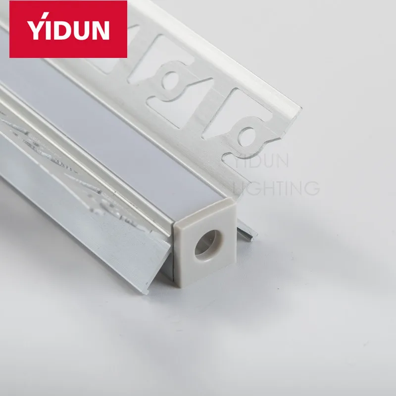 New Round Aluminum Led Profile For Gypsum Ceiling Strip Flat Angle ...