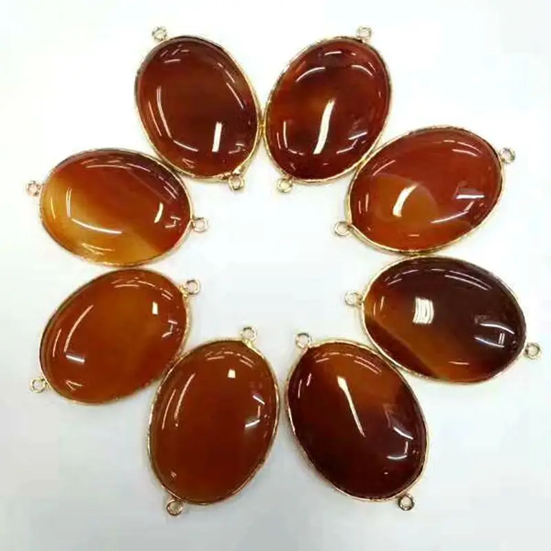 Arco Iris Color Lapislázuli Colgante De Ágata Azul Doble Lazo Bisel ...