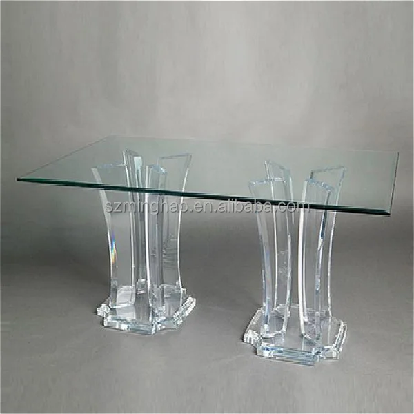 Rectangle clear Acrylic Dining Table Custom Acrylic Dining Furniture ...