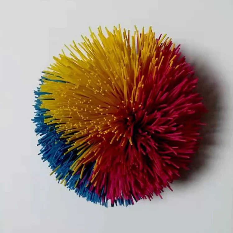 Yellow And Blue Koosh Ball Kid Toys (pompom Ball) - Buy Educational ...