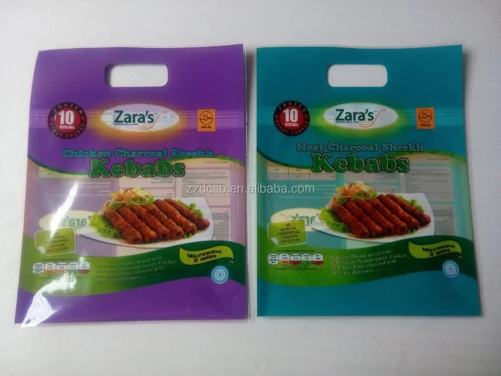 20s Frozen Spring Rolls / Samosas Packaging Bag With Hanging Handle ...