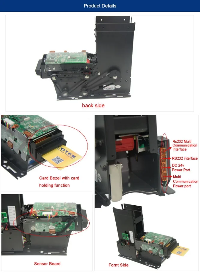 RS232 Automatic Ticket Personalization Parking Card Issuing Machine