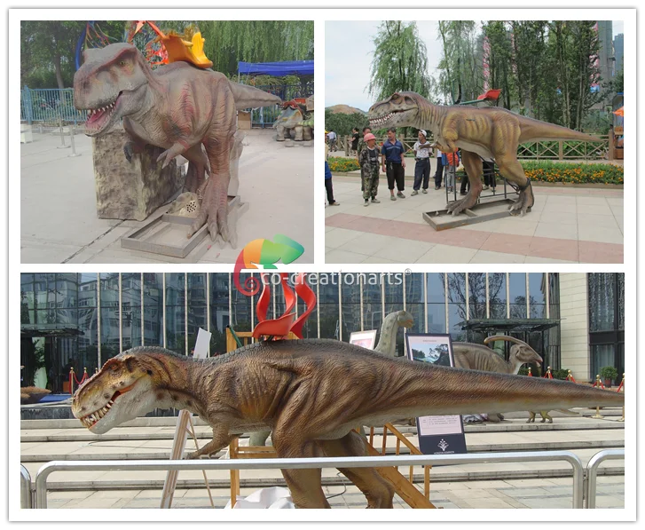 Amusement Life-size Walking Mechanical Dinosaur Kiddie Rides - Buy ...