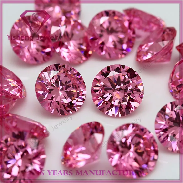 2.25mm Diamond Cut Synthetic Pink Stones Cubic Zirconia Price - Buy ...