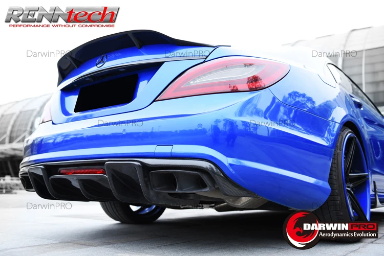 Carbon Fiber Trunk Spoiler For 11-15 Mercedes Cls 300 Cls350 Cls63 Amg ...