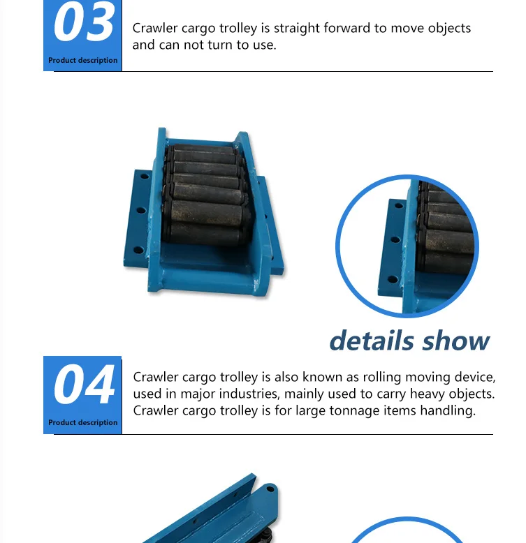Different Styles Moving Tanks Crawler Trolley Heavy Duty Roller ...