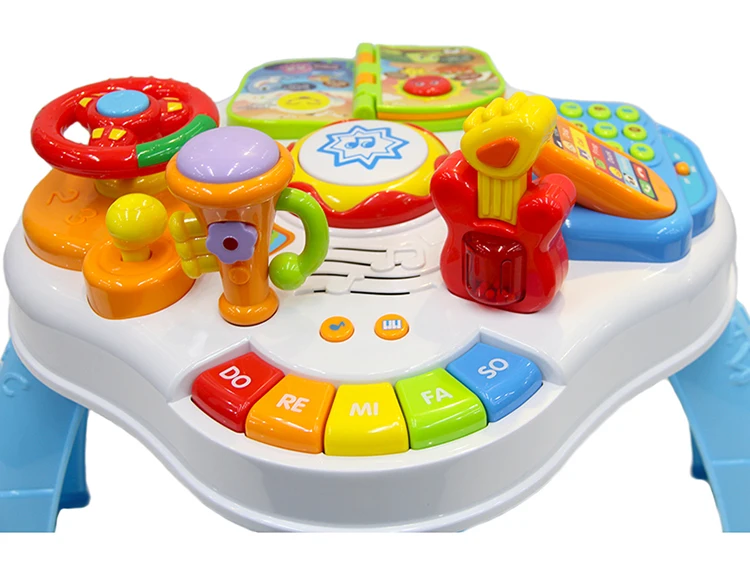 Educational Multifunctional Electric Plastic Learning Table Toy Kids