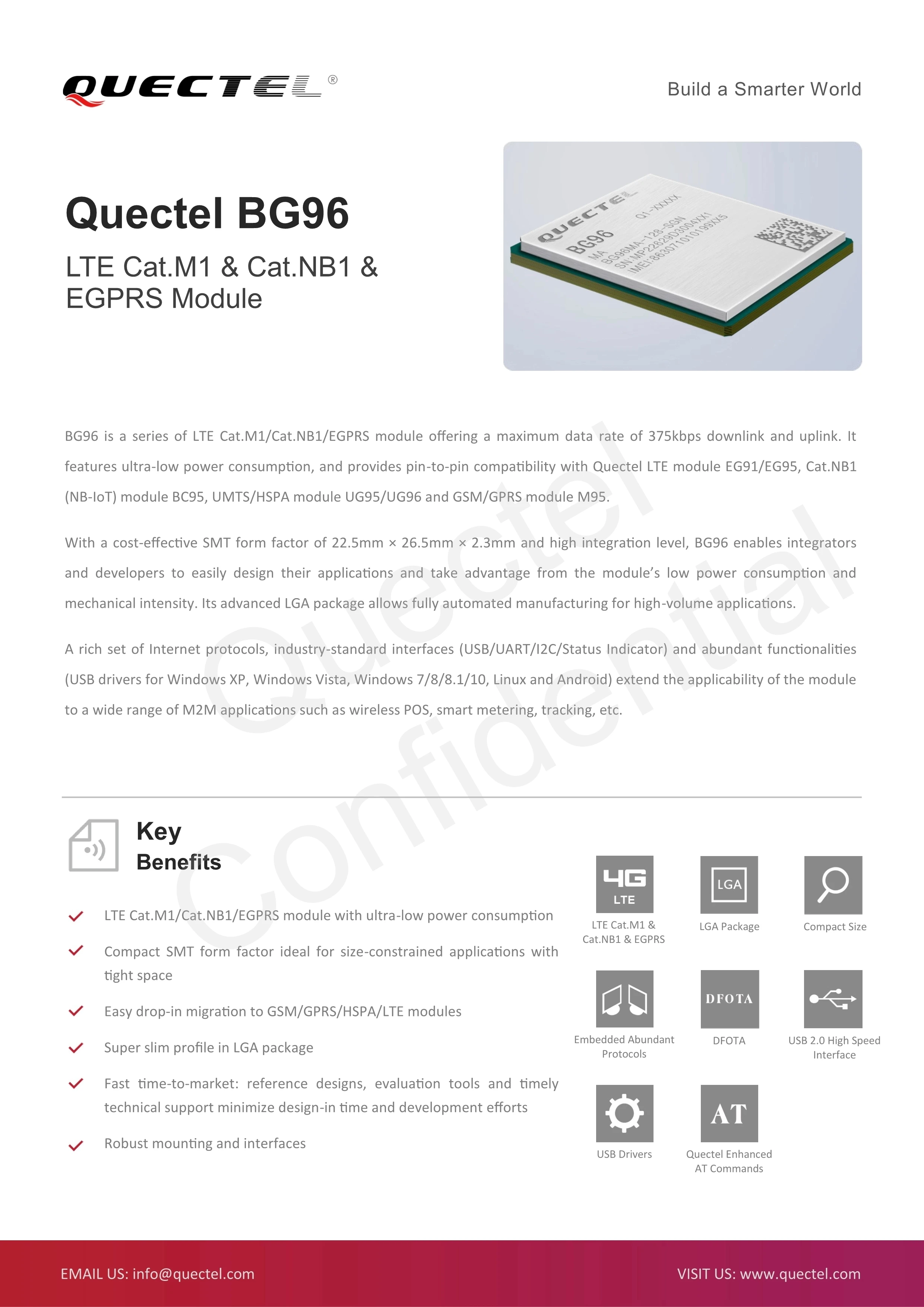 4g Nb Iot Modem Quectel Bg96 Lte M2m Rs232 Usb Modem Support Tcp Ftp ...