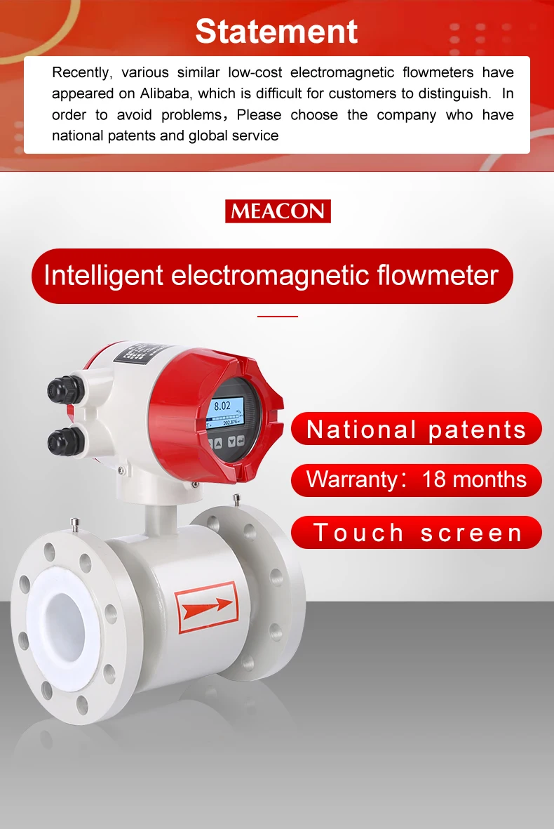 Dn500 Water Electromagnetic Flow Meter - Buy Dn500 Electromagnetic Flow ...