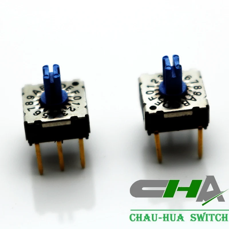 7x7mm Mini 0-16 Dip Rotary Switch - Buy Position Rotary Dip Switch ...