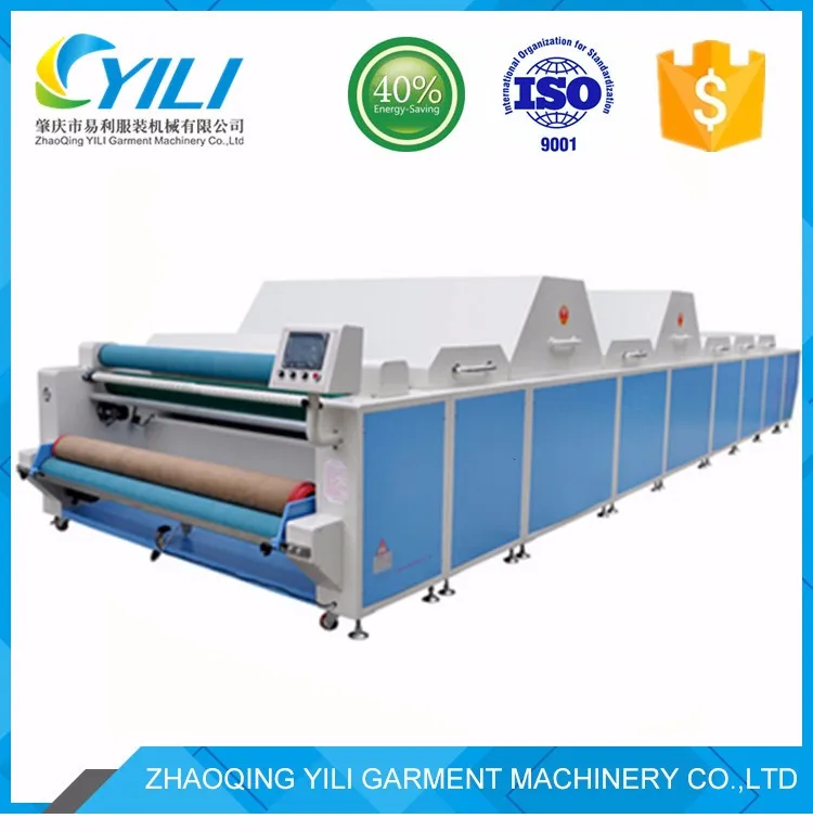 fabric finishing steam and drying shrinkage machine to fix fabric size ...