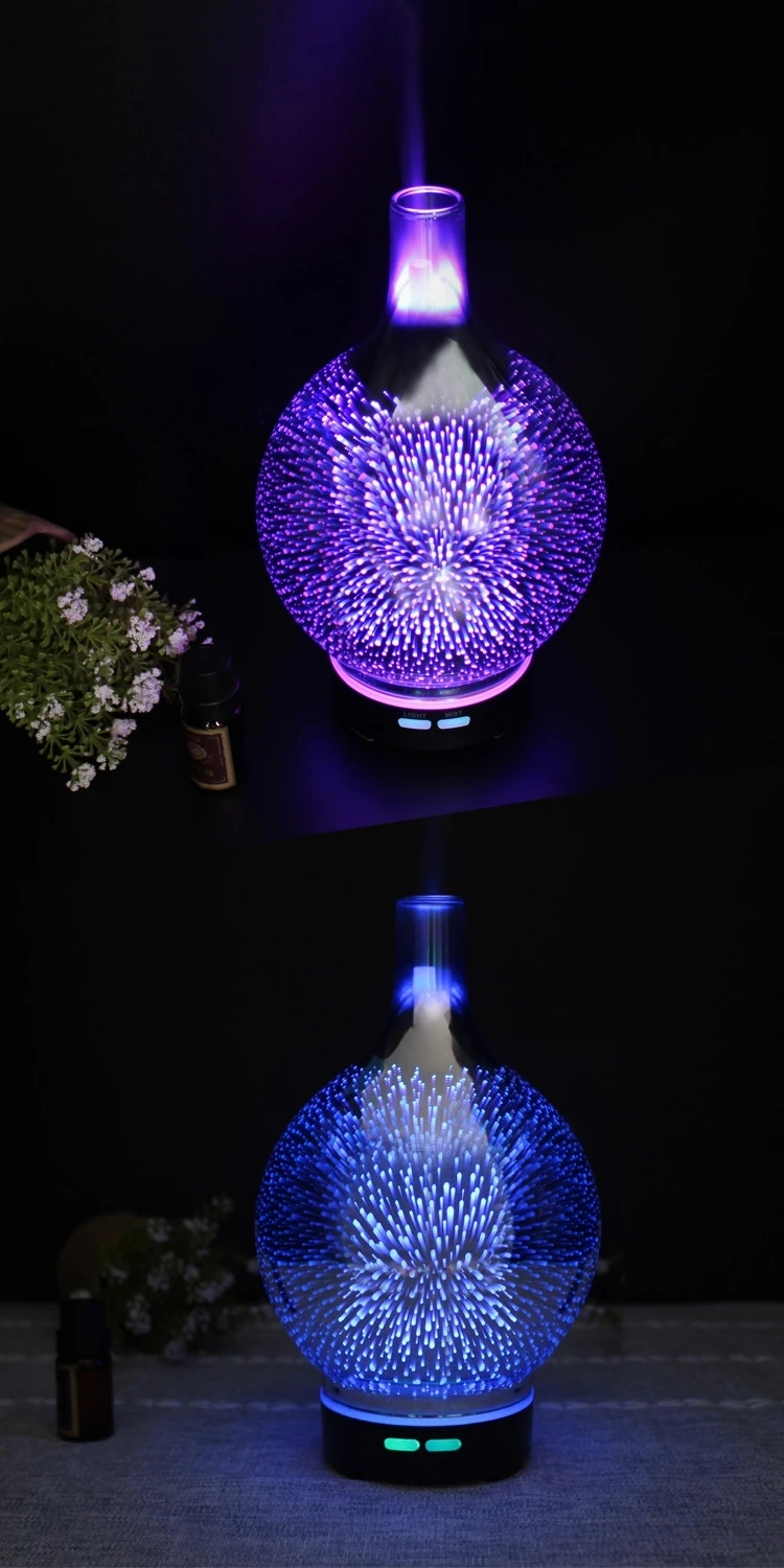 Shenzhen Factory 3d Effect Glass Commercial Ultrasonic Air Humidifier ...