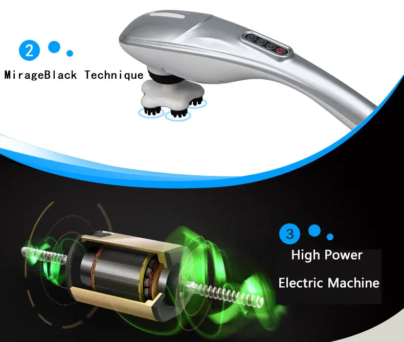 Sliming Body Hand Held Massage Devices Back Massager Electric Handle ...